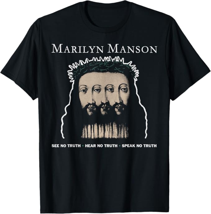 Triple Jesus Shirt | Marilyn Manson Vintage Merch